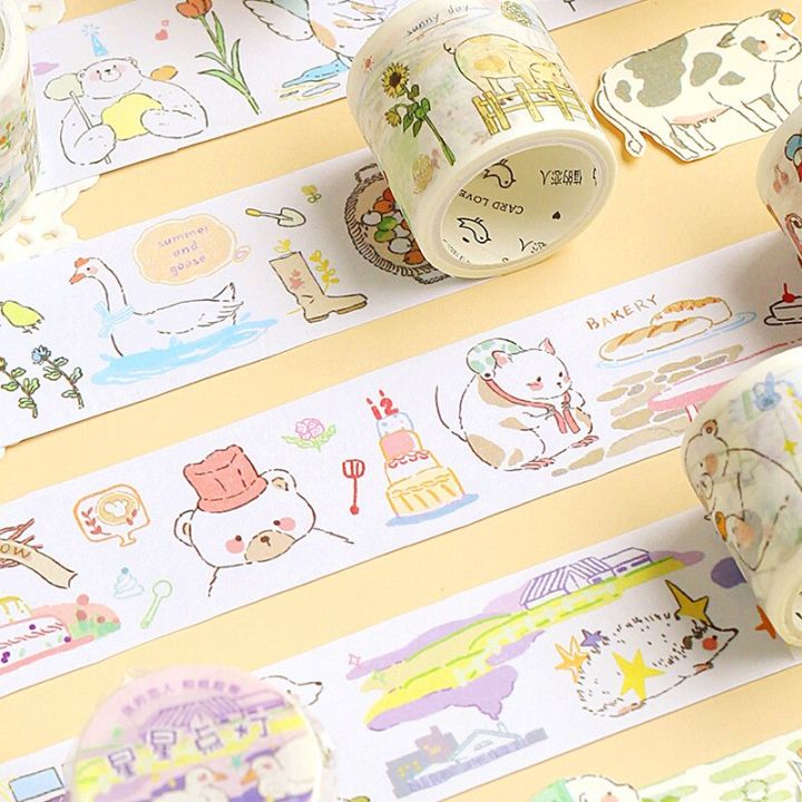 Animals Friendship Cute Journal Kawaii Washi Masking Paper | Daraz.lk