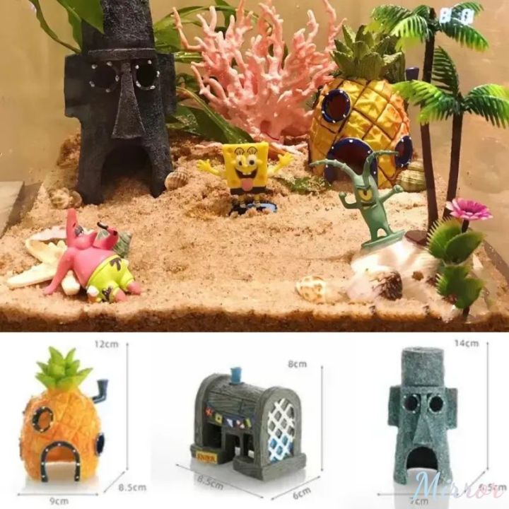 Aquarium Landscape Pineapple House Spongebob Squarepants Fish Tank ...