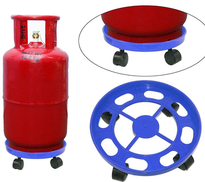 Movable Gas Cylinder Base Organizer -Trolley | Daraz.lk