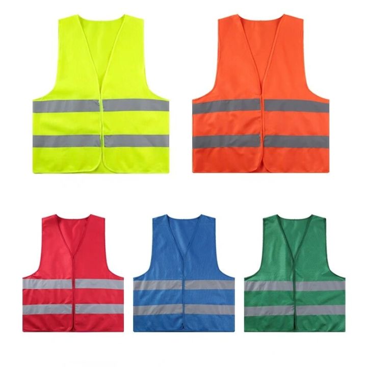 High Visibility Yellow Vest Reflective Safety Workwear for Night ...