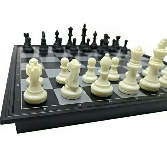 Travel Magnetic International Chess Set with Folding Chess Board | Daraz.lk