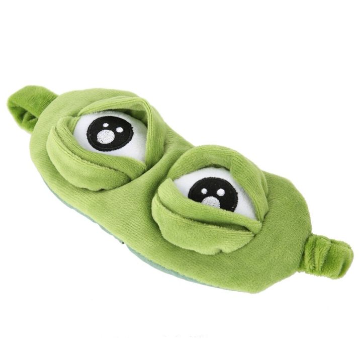 3D Frog Green Eye Band Rest Eyepatch Eye Blindfold Kids Sleep Mask Cute ...