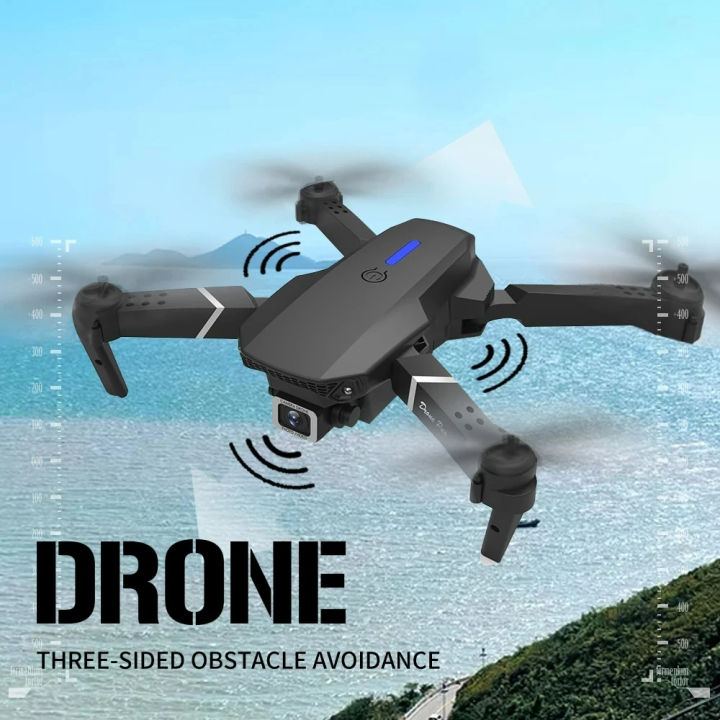 Drones with Camera HD 4k UAV Aerial Photography Dual Camera Folding Aircraft E88 Remote Control ...