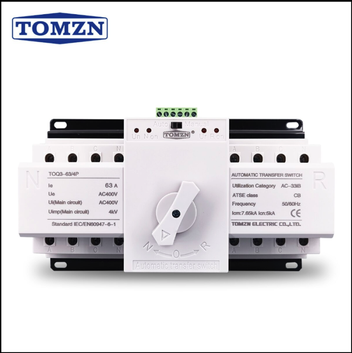 Tomzn 4P 63A Auto Transfer Switch (ATS) Three Phase | Daraz.lk