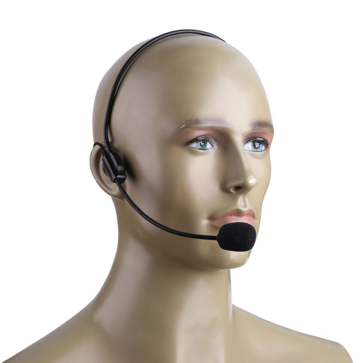Mini Wired 3.5mm Headworn Microfone Portable For Voice Amplifier Noise ...