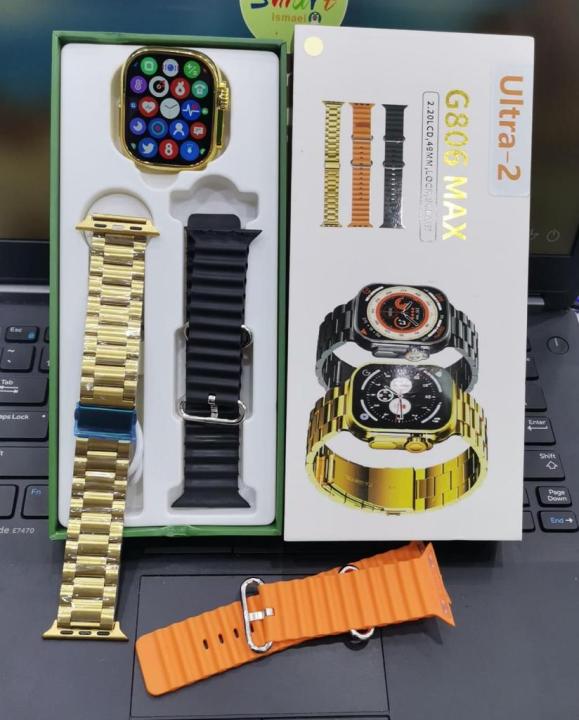 Gold edition smart watch smartberry G806 49mm ultra max golden edition ...