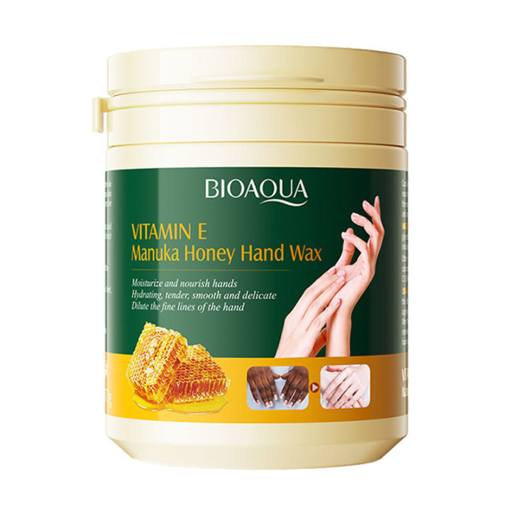BIOAQUA Vitamin E Manuka Honey Hand Wax Hands Moisturizing Exfoliating Nourishing Hands ...