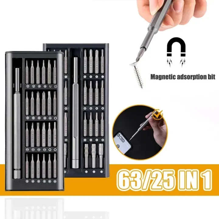 mini screwdriver 25/63 In 1 Screwdriver Set Precision Magnetic Screw ...