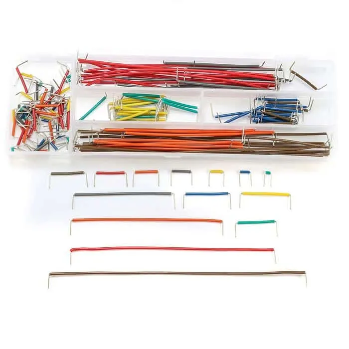 Jumper Wire 140pcs with Plastic Box Breadboard Solid Wire Connectors ...