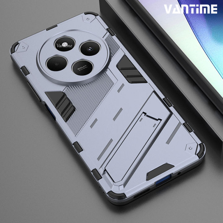 Vantime for Xiaomi Redmi 14C 4G Armor Case Kickstand Shockproof Matte Back Hard Cover | Daraz.lk