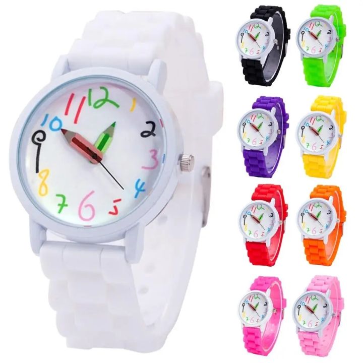 Pencil Pointer All-Match Intelligent Digital Quartz Kids Watch Boys ...