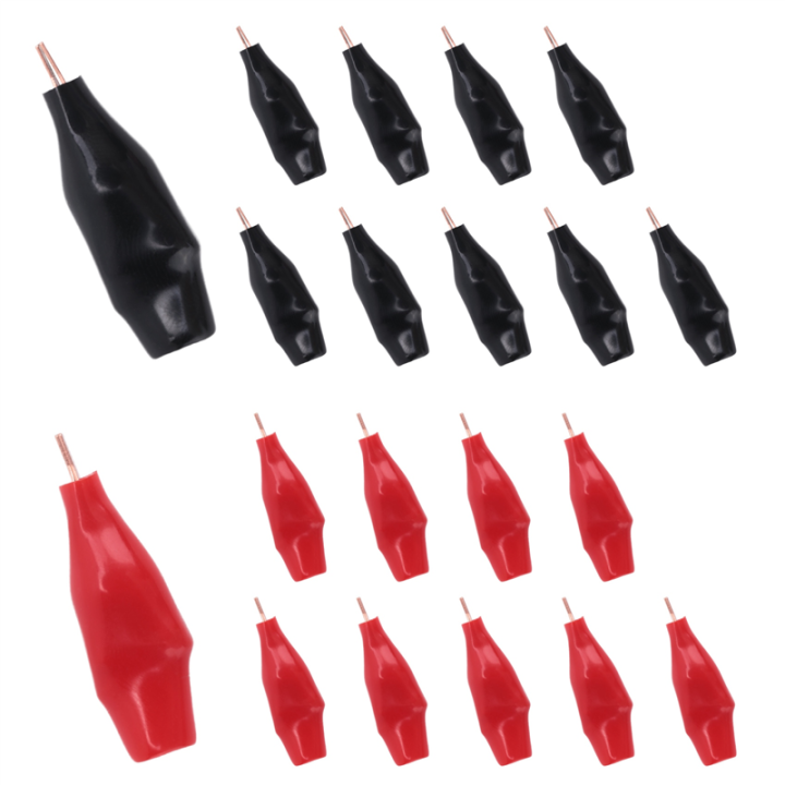 NAMUNY 20 Mini Toothless Alligator Test Clips,Solid Copper Clips ...