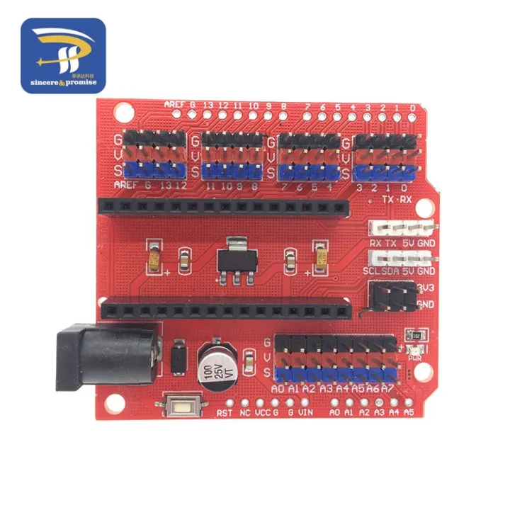 【Hannah Martin Official Store】ATMEGA328P NANO Shield And Multi-Purpose Expansion Board for ...