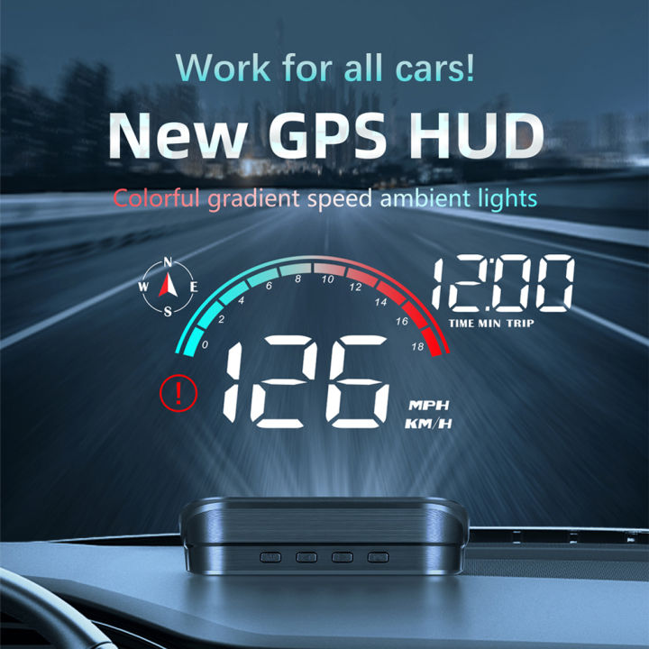 M22 Car Hud Up Display Digital Gps Speedometer Hd Lcd Projection On ...