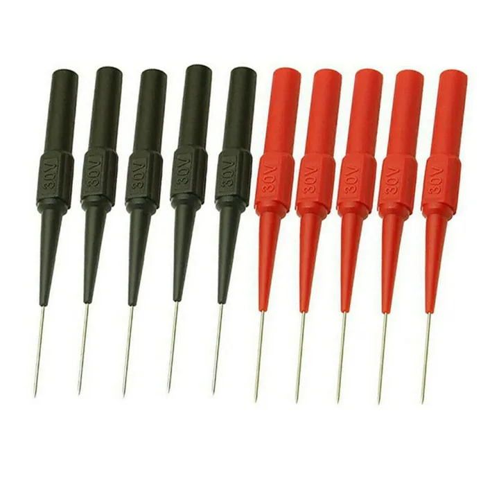10PCS Multimeter Test Lead Extension Back Probes Needle Micro-Pin ...