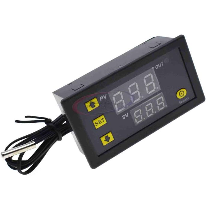 W3230 12V 24V AC110-220V Probe line 20A Digital Temperature Control LED ...