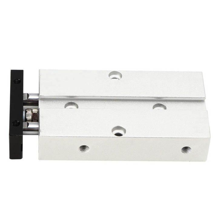 double‑rod pneumatic cylinder double guided slide bearing cushioned ...