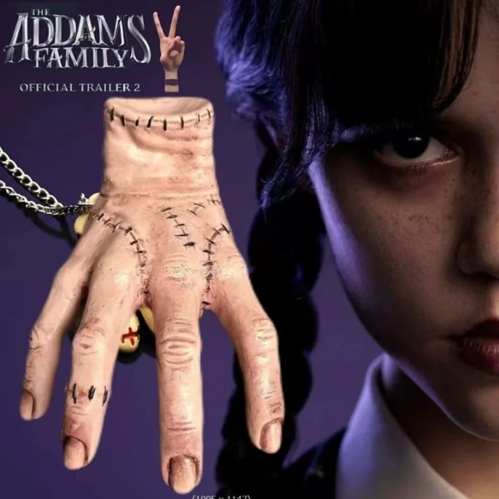 halloween items Wednesday Addams PVC Things Hand Cosplay Addams Family ...
