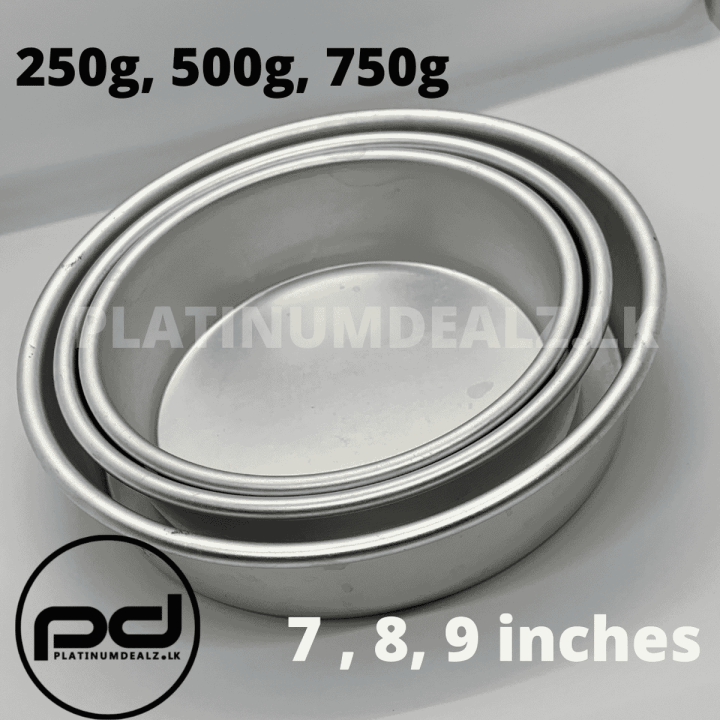 Round Shape Cake Pan Set Superb Quality Aluminium mould 3pcs set ...