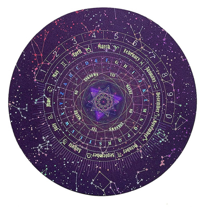 1 PCS Astrology Pendulum Mat Lightweight Round Shape Starry Sky Letter ...