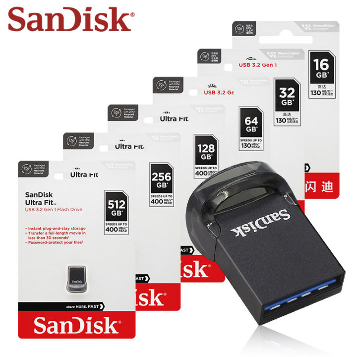 Original SanDisk Mini USB3.2 Gen1 CZ430 Flash Memory Stick 16GB 32GB ...