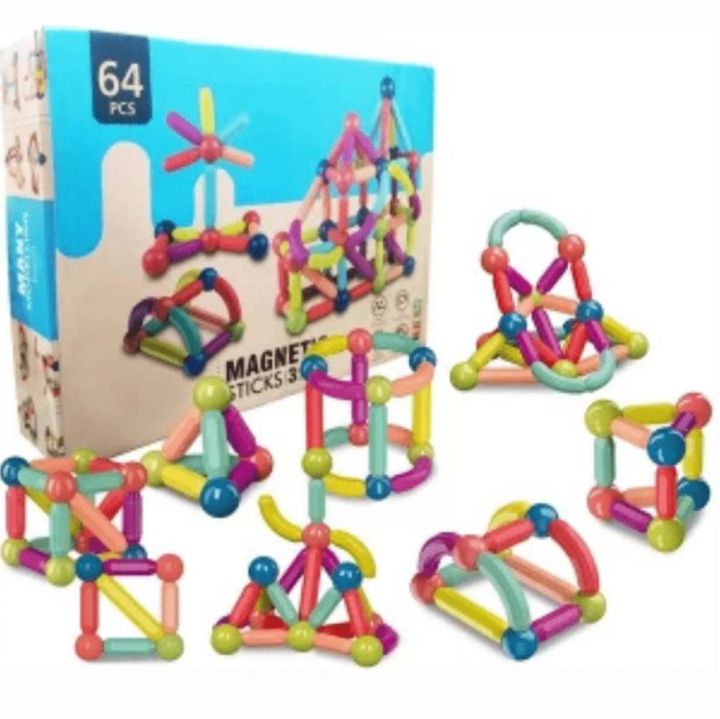 Building Tiles Magnet Building Blocks Magnet Toys Set 3D Building ...