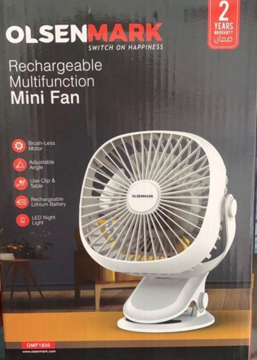 Olsenmark Rechargeable Fan | Daraz.lk