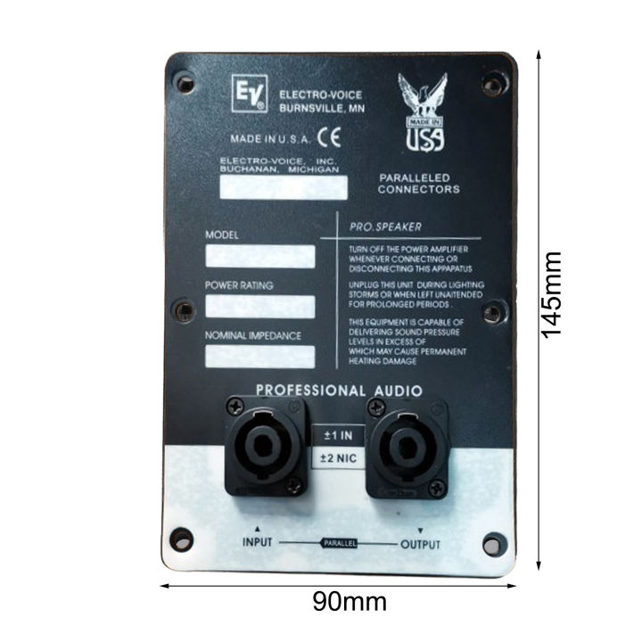 1Pc Stage Speaker Junction Box Back Panel 145mm × 90mm Input Integrated ...