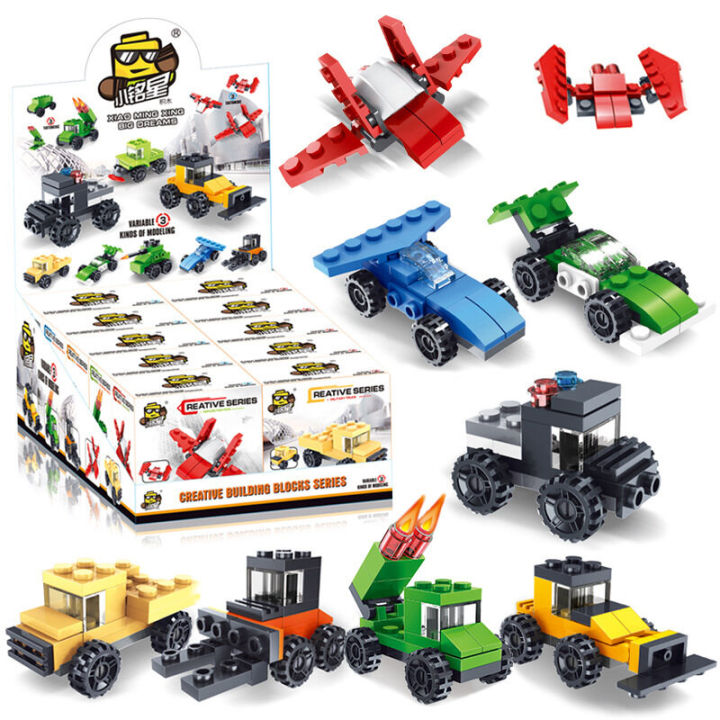 Mini 3 in 1Creative Series Vehicles Building Blocks Set Mini ...