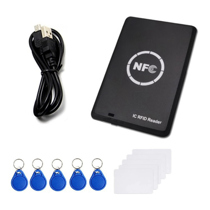 RFID Copier Duplicator Keyfob NFC Smart Card Reader Writer 13.56MHz Encrypted Programmer USB UID ...
