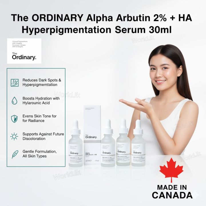 The ORDINARY Alpha Arbutin 2% + HA Hyperpigmentation Serum 30ml Made in ...