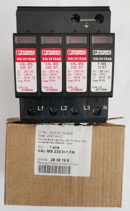 Phoenix Contact. AC SPD 40ka. MS230/3+1FM | Daraz.lk