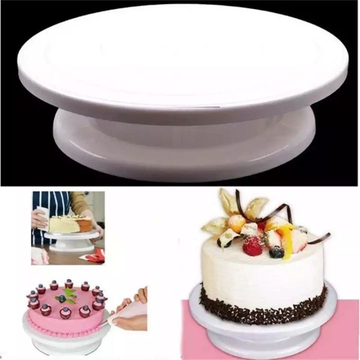Cake Turn Table Rotating Revolving Cakes Stand Cake Decorating Turning ...