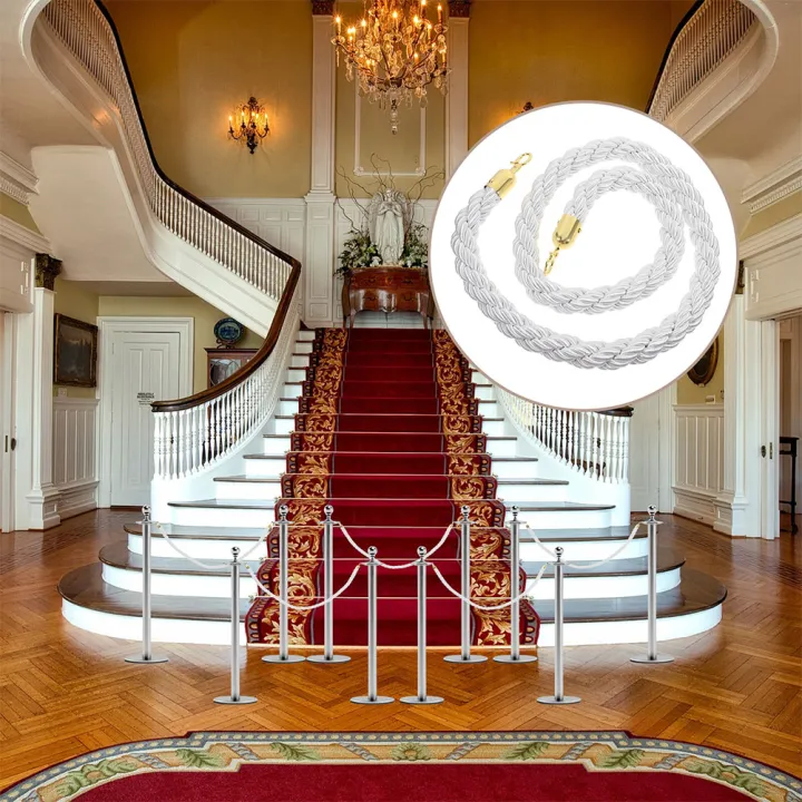 Guardrail Concierge Pole Hanging Rope Barrier Safety Fence Stanchion ...