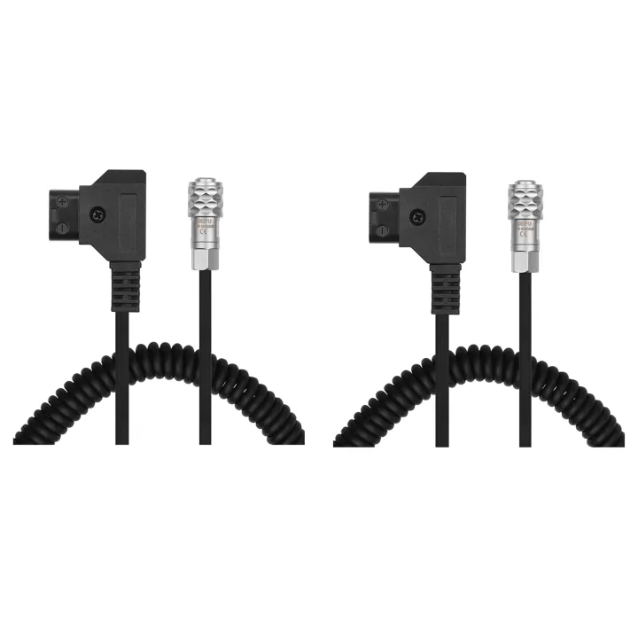 2X D-Tap to BMPCC 4K 2 Pin Locking Power Cable for Blackmagic Pocket ...