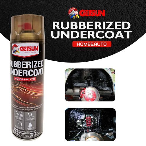 GETSUN RUBBERIZED UNDERCOAT SPRAY BLACK 500ML X 12PCS (1 BOX) | Daraz.lk
