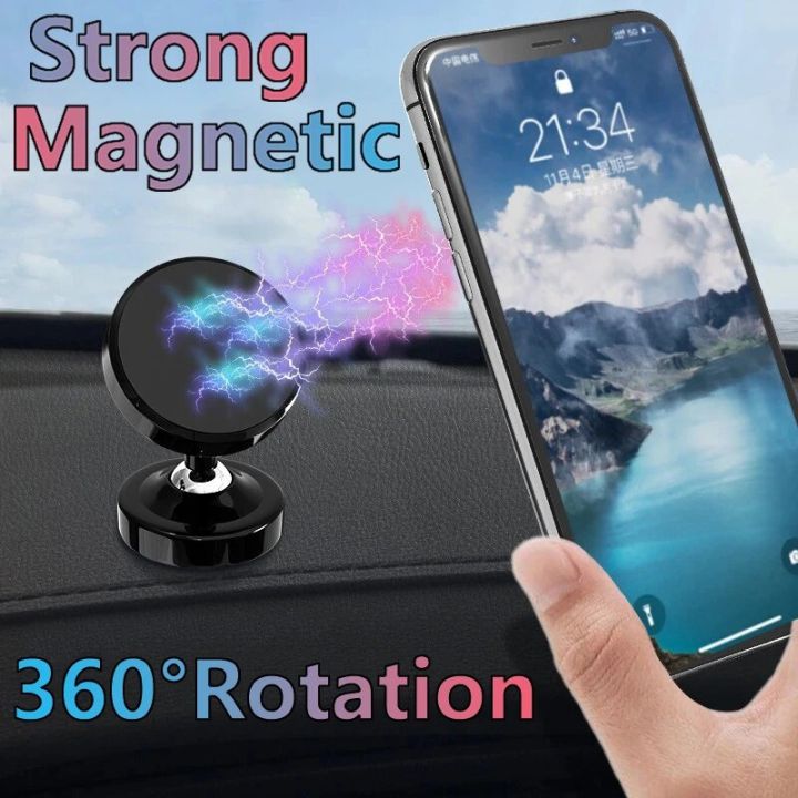 Magnetic Phone Holder in Car Stand Magnet Cellphone Bracket Car ...