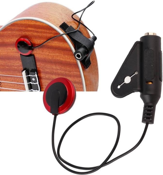 Premium Contact Microphone Pickup for Guitar, Ukulele, Violin, Mandolin ...