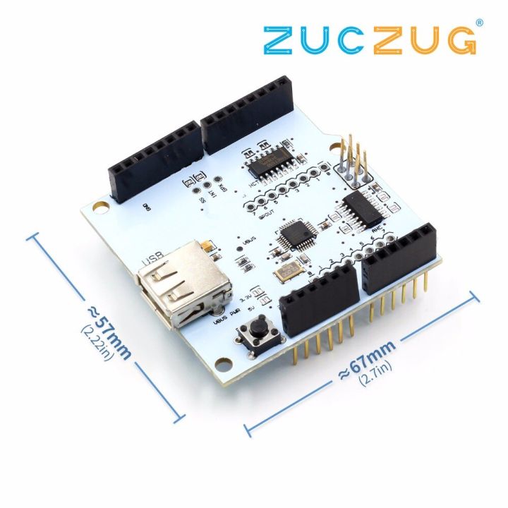 【Atoztide Store】(NEW)USB Host Shield for Arduino UNO MEGA ADK for ...