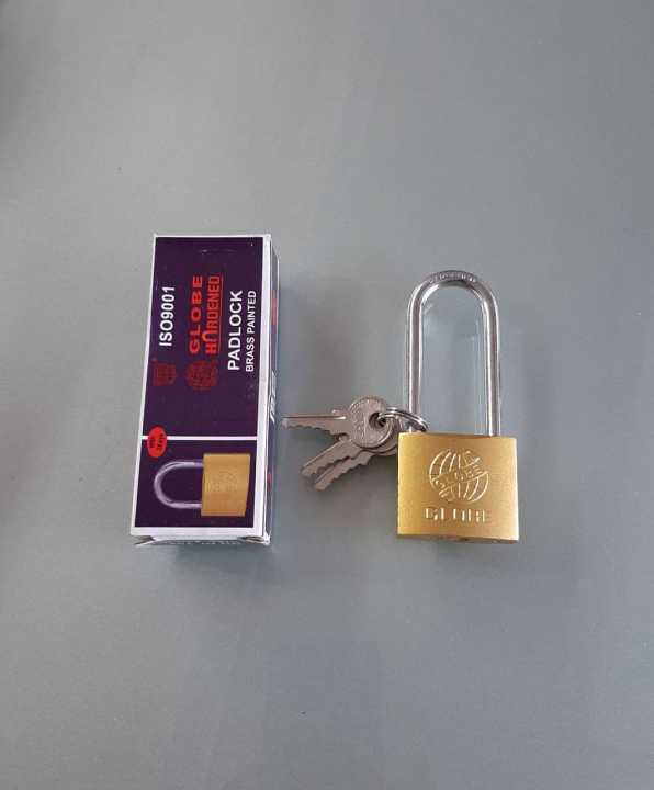 Globe Pad Lock With 3 Keys 40mm | Daraz.lk