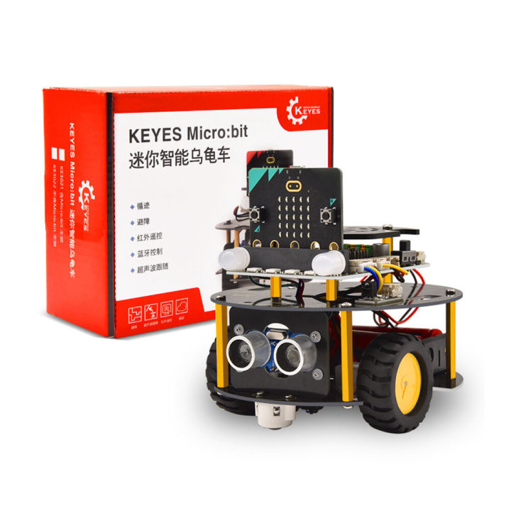 Microbit Smart Turtle Car Kit For Python Graphic Programming Steam 1400