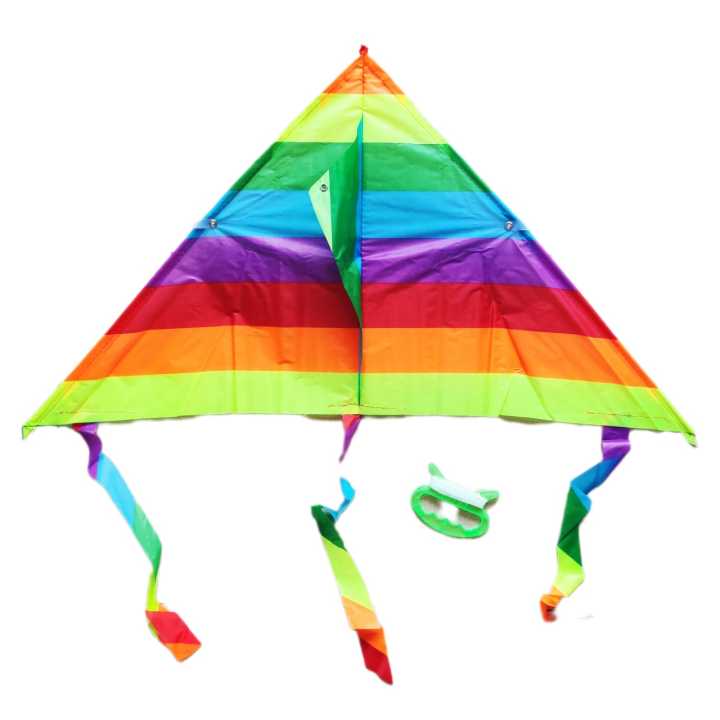 Rainbow Color Flexible Kite Toy for Kids - Multicolor Kites - 3 Sizes ...