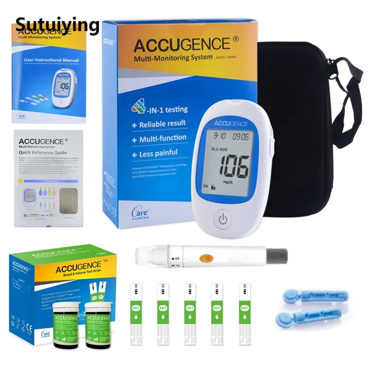 Sutuiying Luxury Fast Test Blood Ketone Meter Kit for Keto Diet with ...