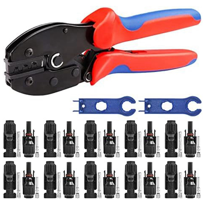 Solar Crimping Tool Kit Fit For 2.5-6.0Mm²/AWG26-10 Solar Panel PV ...