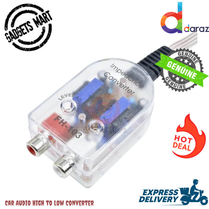 Car Audio High to Low Converter, Car Stereo Converter CD Amplifier ...