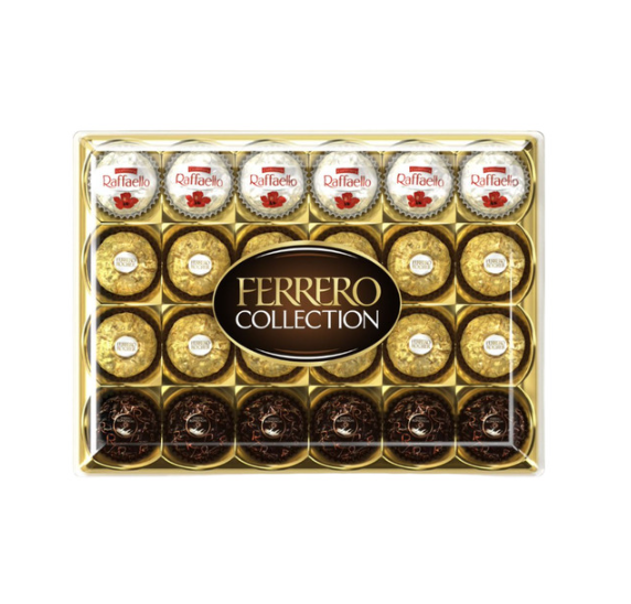 Ferrero Collection Rocher Raffaello Rondnoir Chocolate Gift Box 24 Pack ...