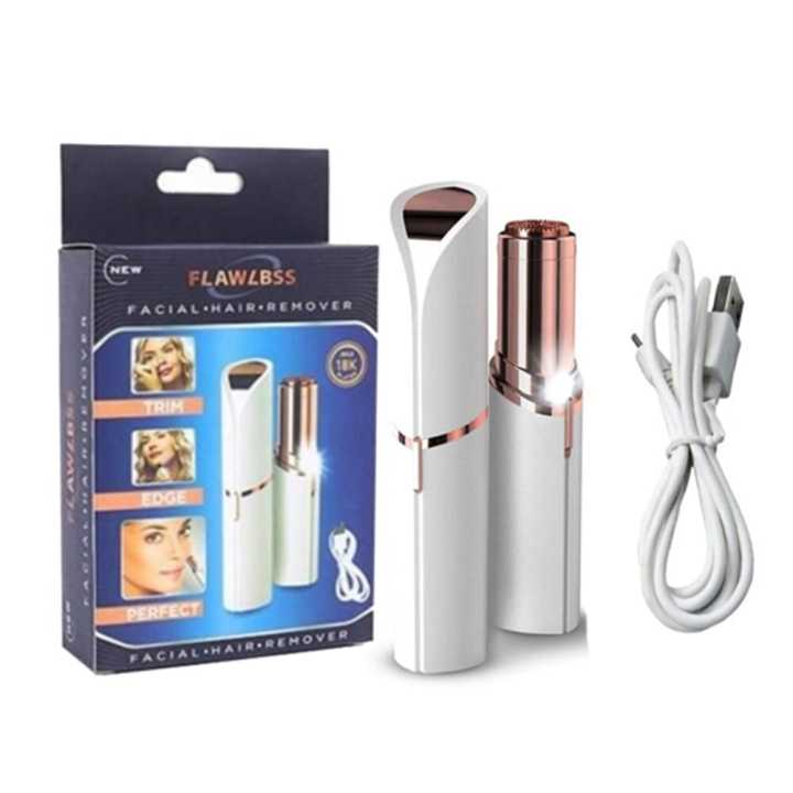 Rechargeable Finishing Touch Flawless Women Facial Hair Remover 18K ...