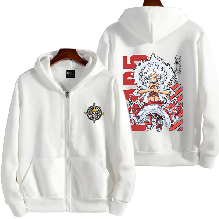 Anime ONE PIECE Hoodies Luffy Gear 5 casual men's and women's pullover ...