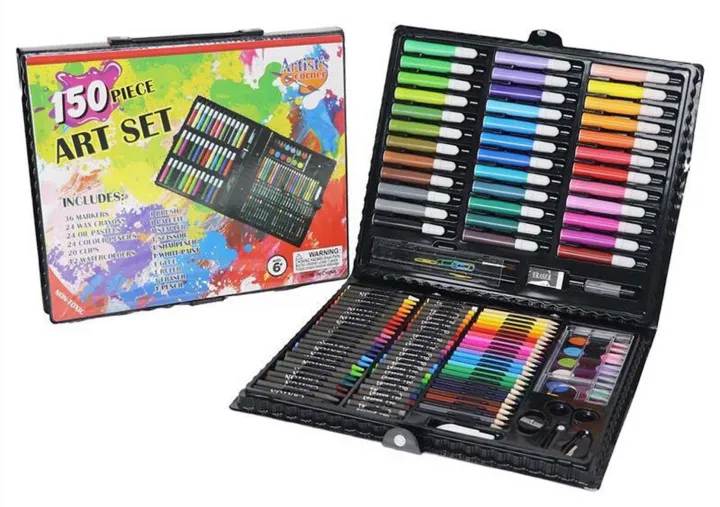Deluxe Art Drawing Crayon Color Set for Kids Case Art and Craft ...