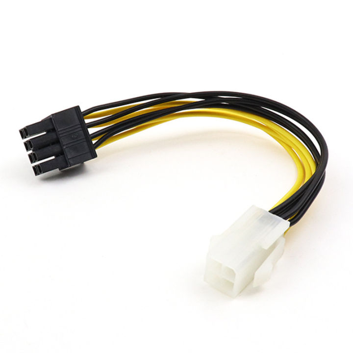 1pcs 4 Pin Male To 8 Pin Female Cpu Power Converter Cable Lead Adapter ...